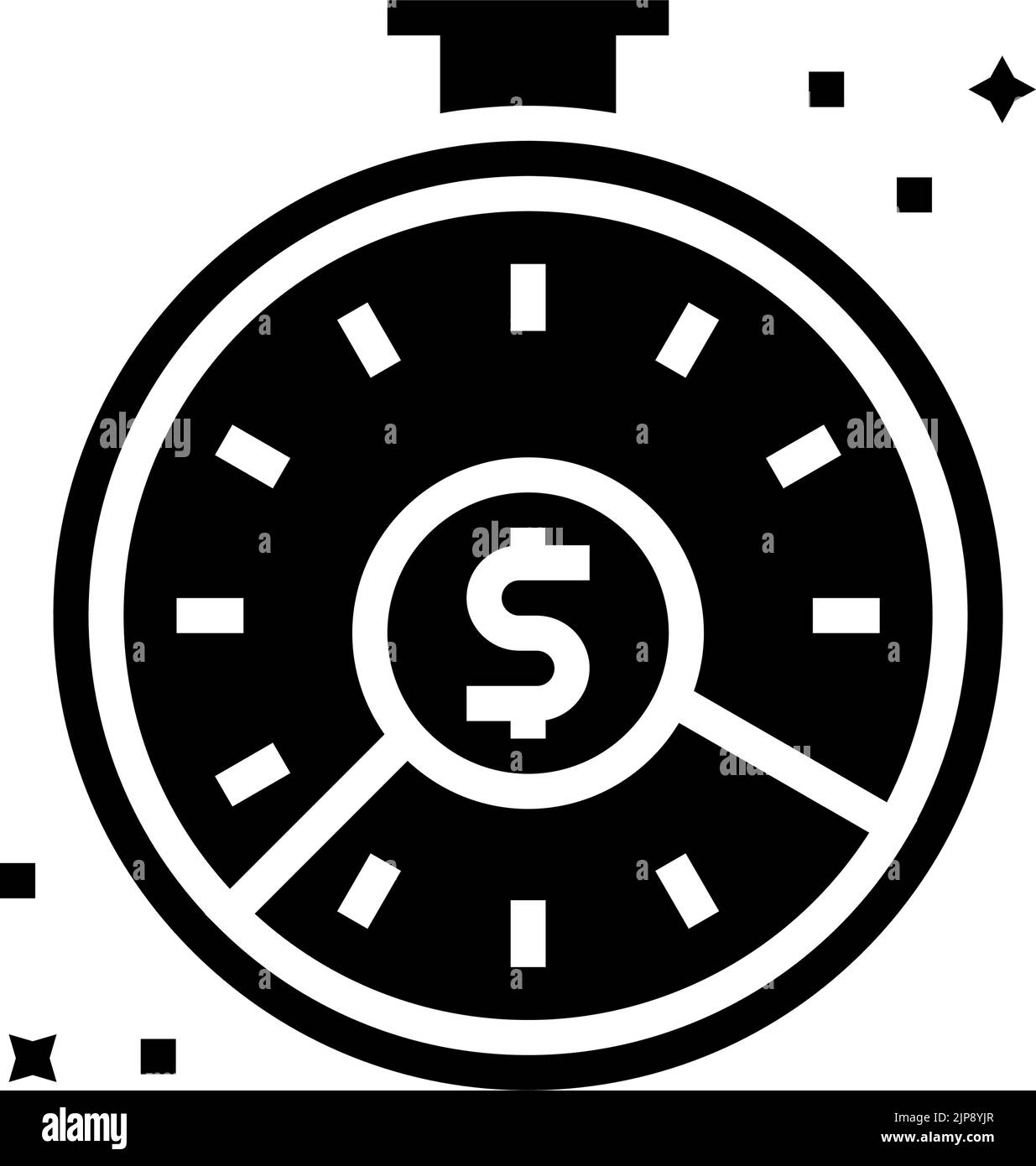 work financial freedom money glyph icon vector illustration Stock ...