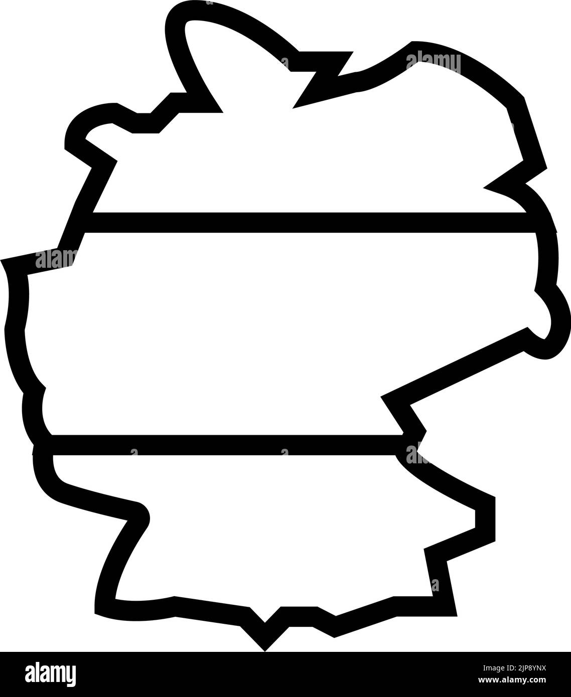 germany country map flag line icon vector illustration Stock Vector ...