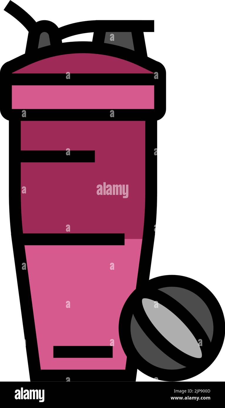 shaker smoothie fruit juice food color icon vector illustration Stock ...