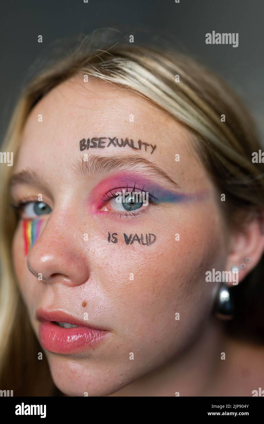 make up, embassy, tolerance, lgbtq, bisexualität, regenbogenflagge ...