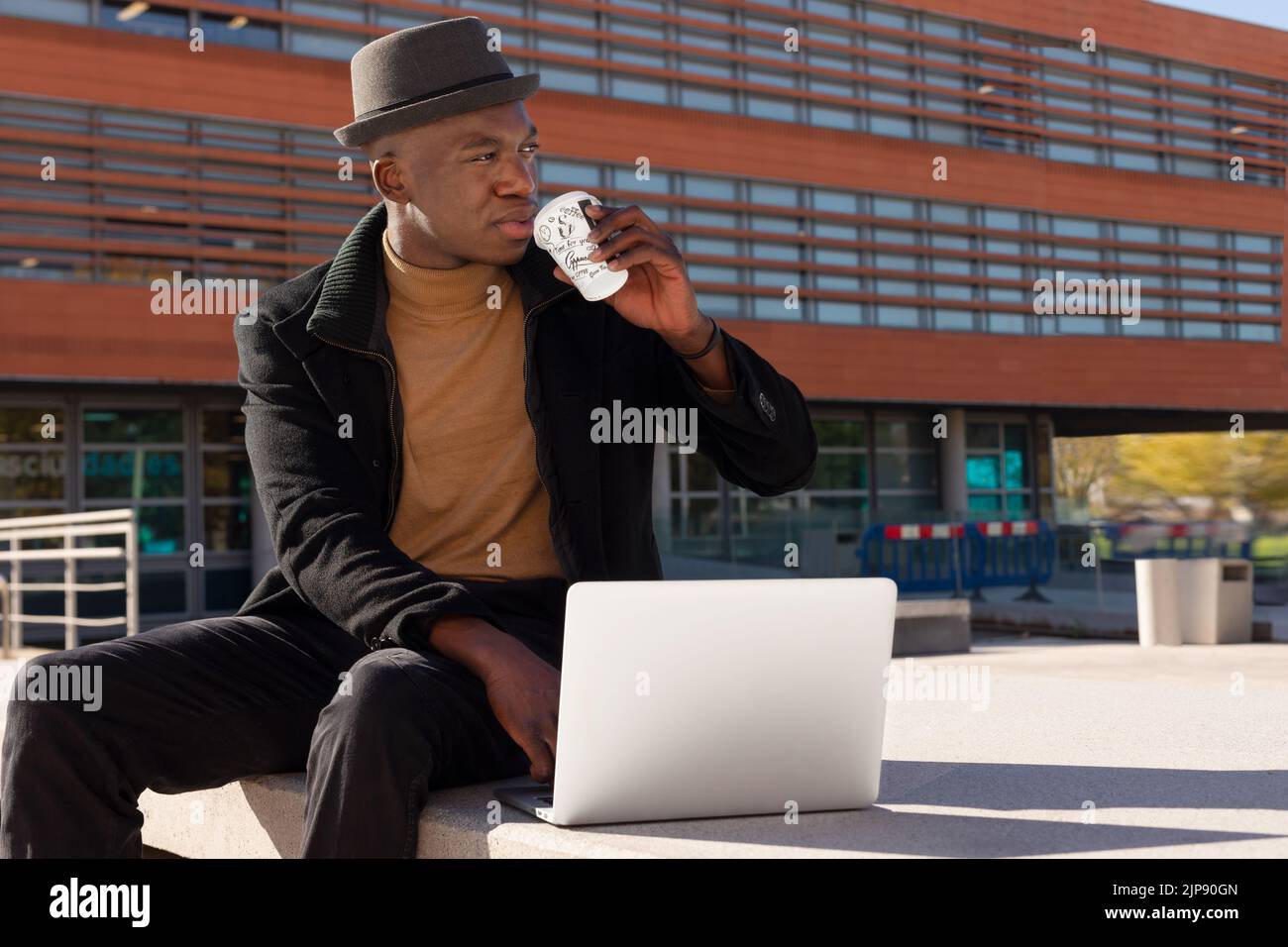 man, digital nomad, person of color, guy, men Stock Photo - Alamy