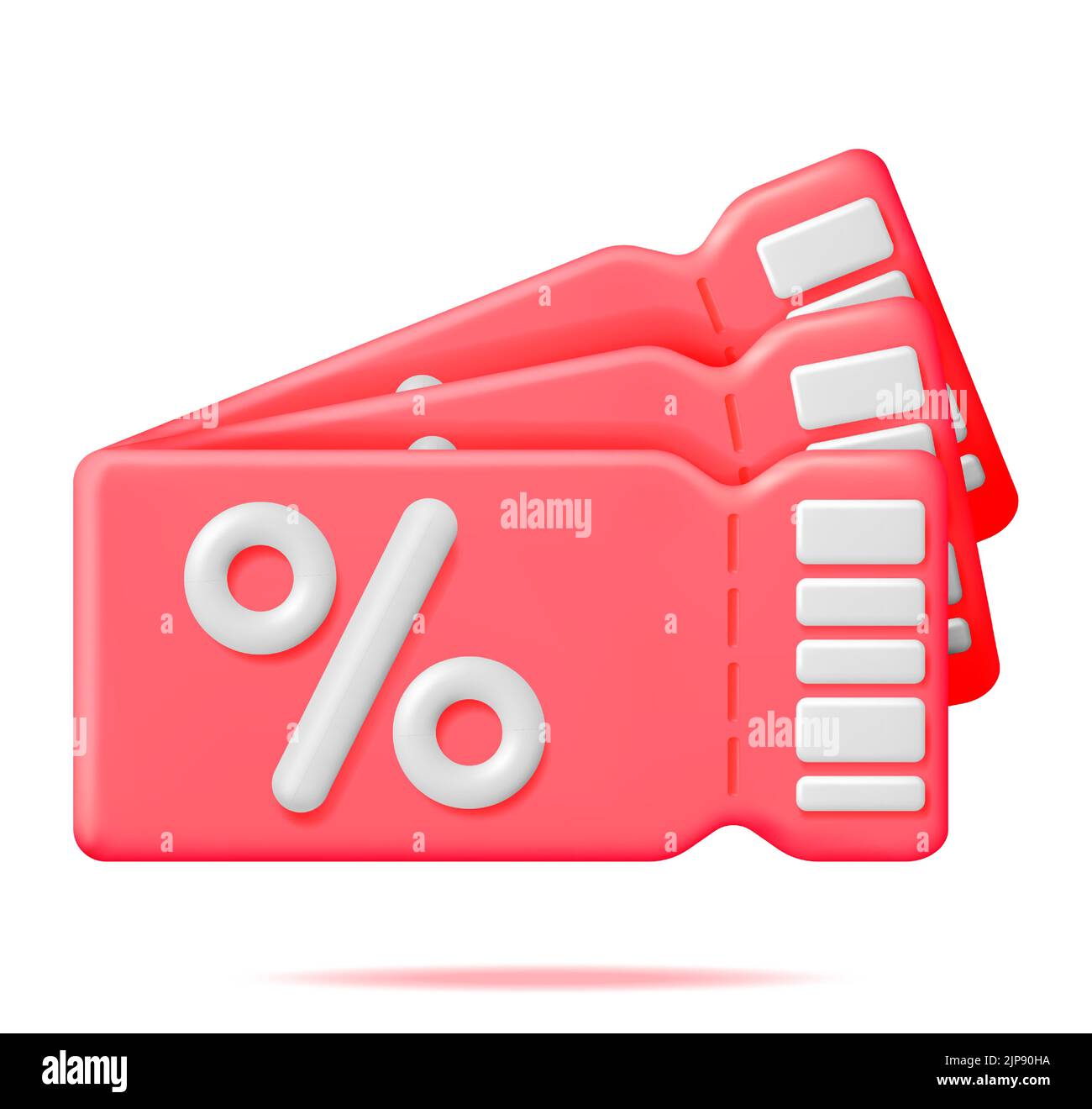 3d Stack of Coupons with Percent Symbol Stock Vector Image & Art - Alamy