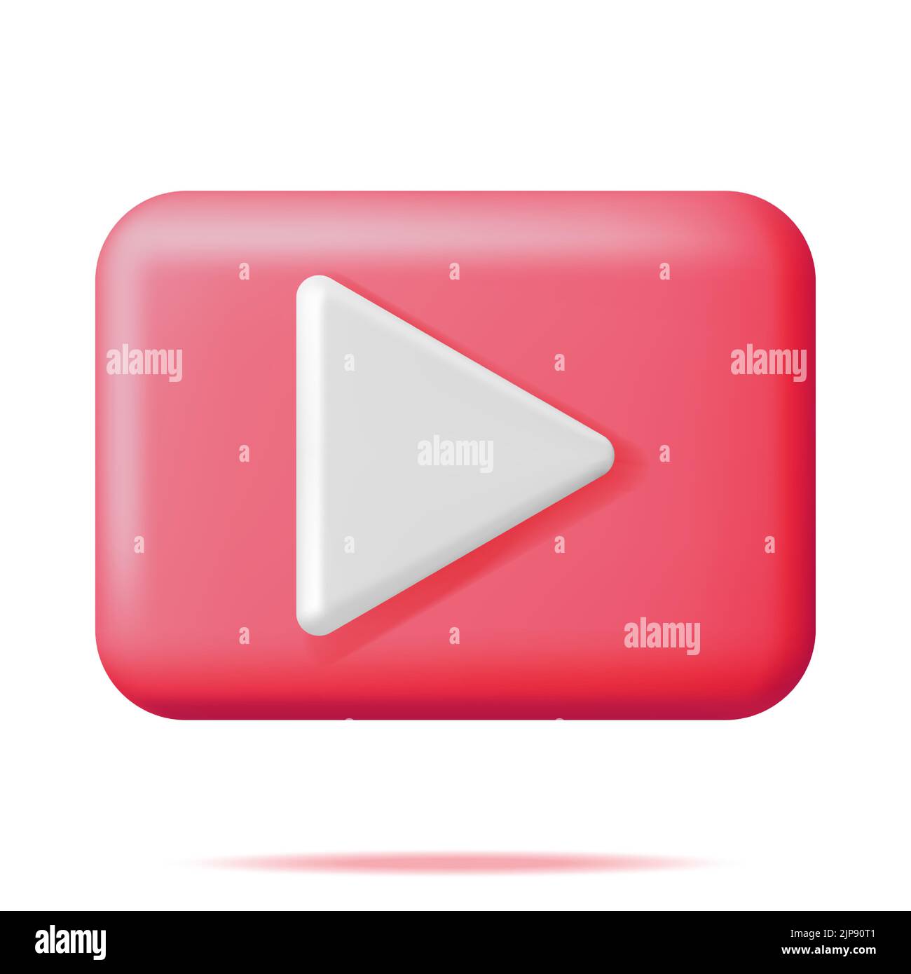 3D Play Button Isolated Stock Vector Image & Art - Alamy