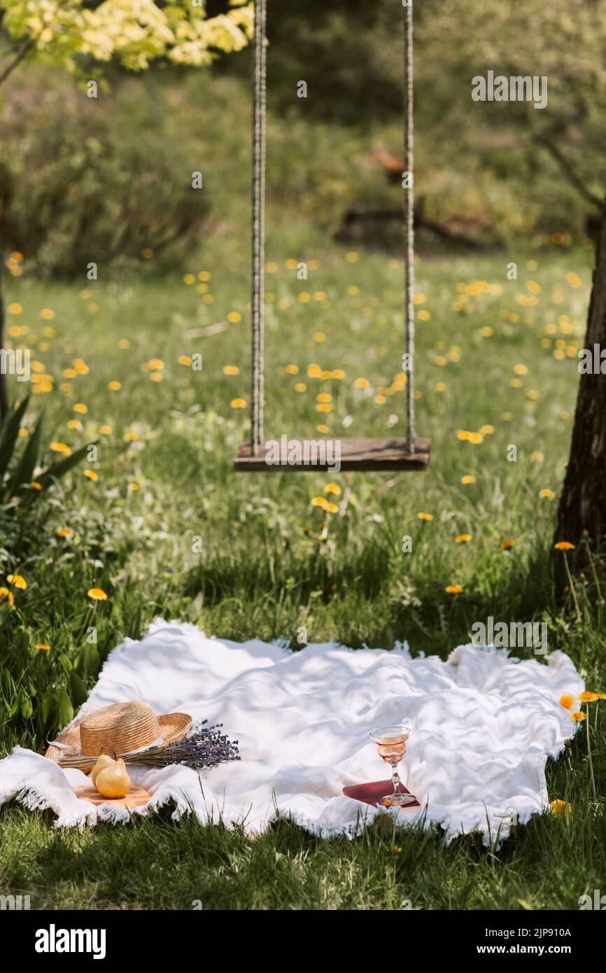 Picnic swing hi-res stock photography and images - Alamy