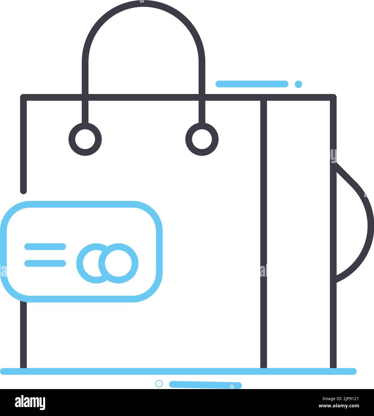 spending money line icon, outline symbol, vector illustration, concept ...