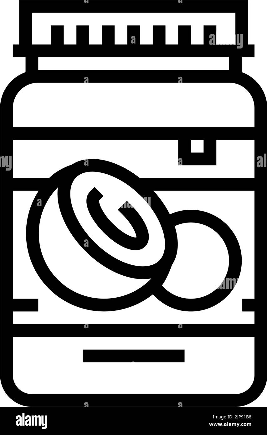 Open coconut vector Black and White Stock Photos & Images - Alamy