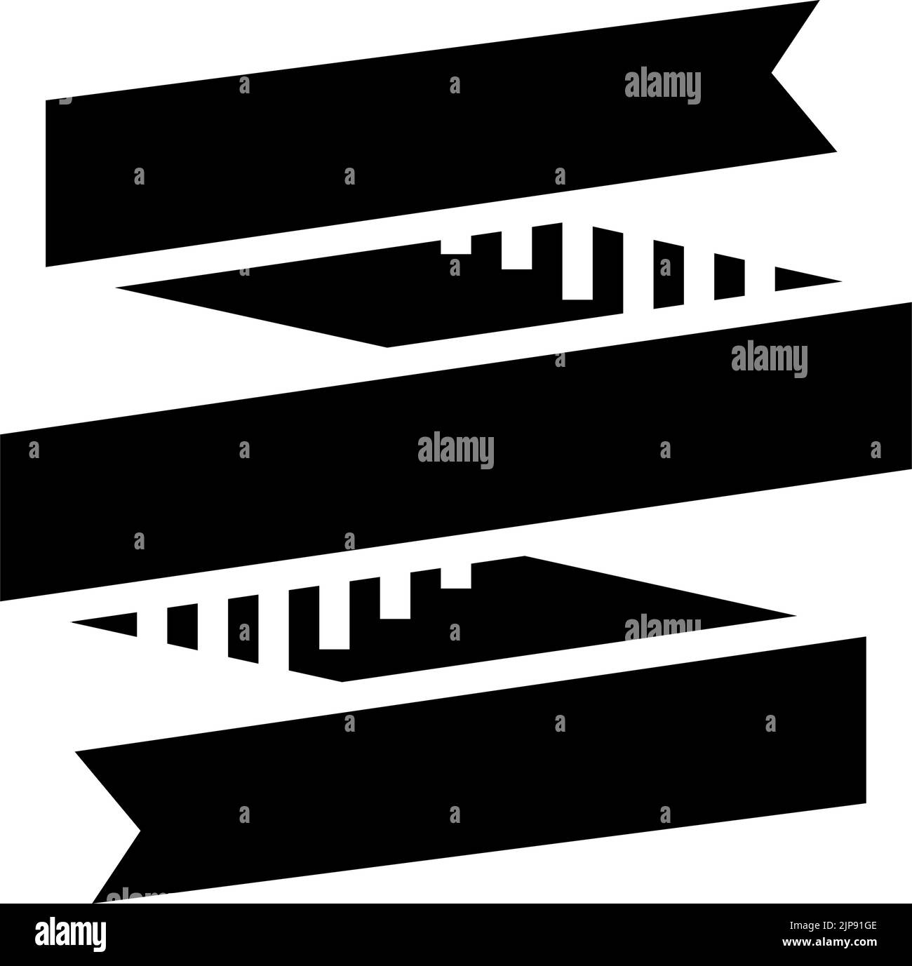 premium ribbon banner design glyph icon vector illustration Stock ...