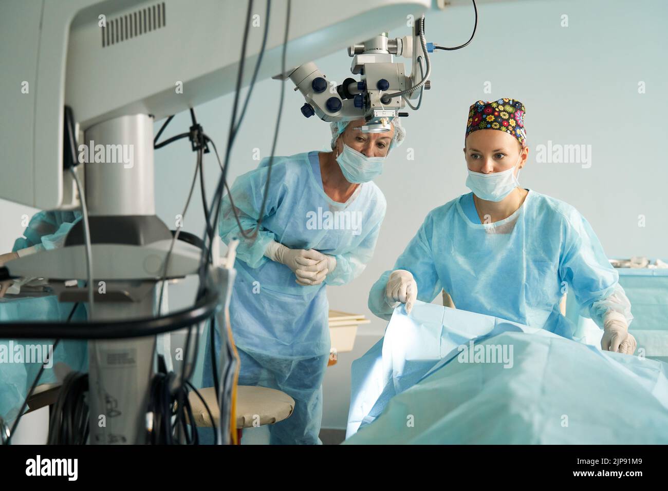 surgery, operating room, augenchirurgie, augenoperation, op-mikroskop ...