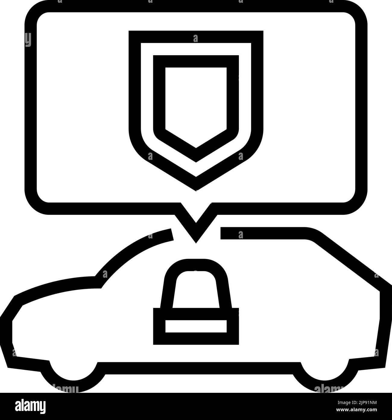 driving security line icon vector illustration Stock Vector Image & Art ...