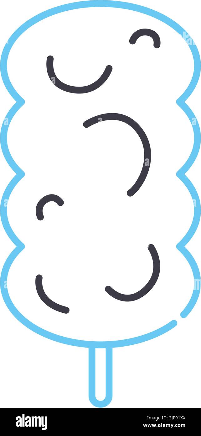 pop candy line icon, outline symbol, vector illustration, concept sign ...
