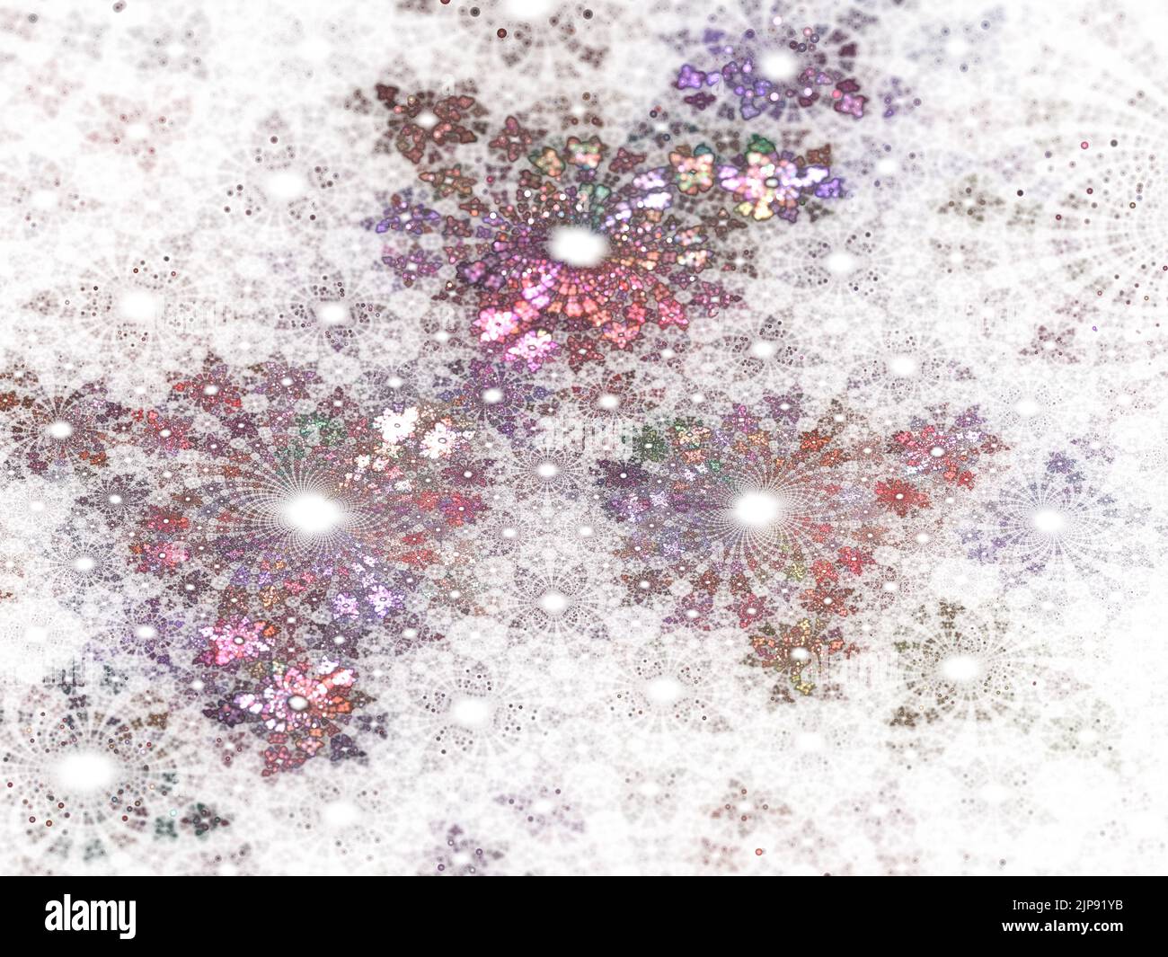 Abstract fractal pattern in the form of a branch on a background and is ...