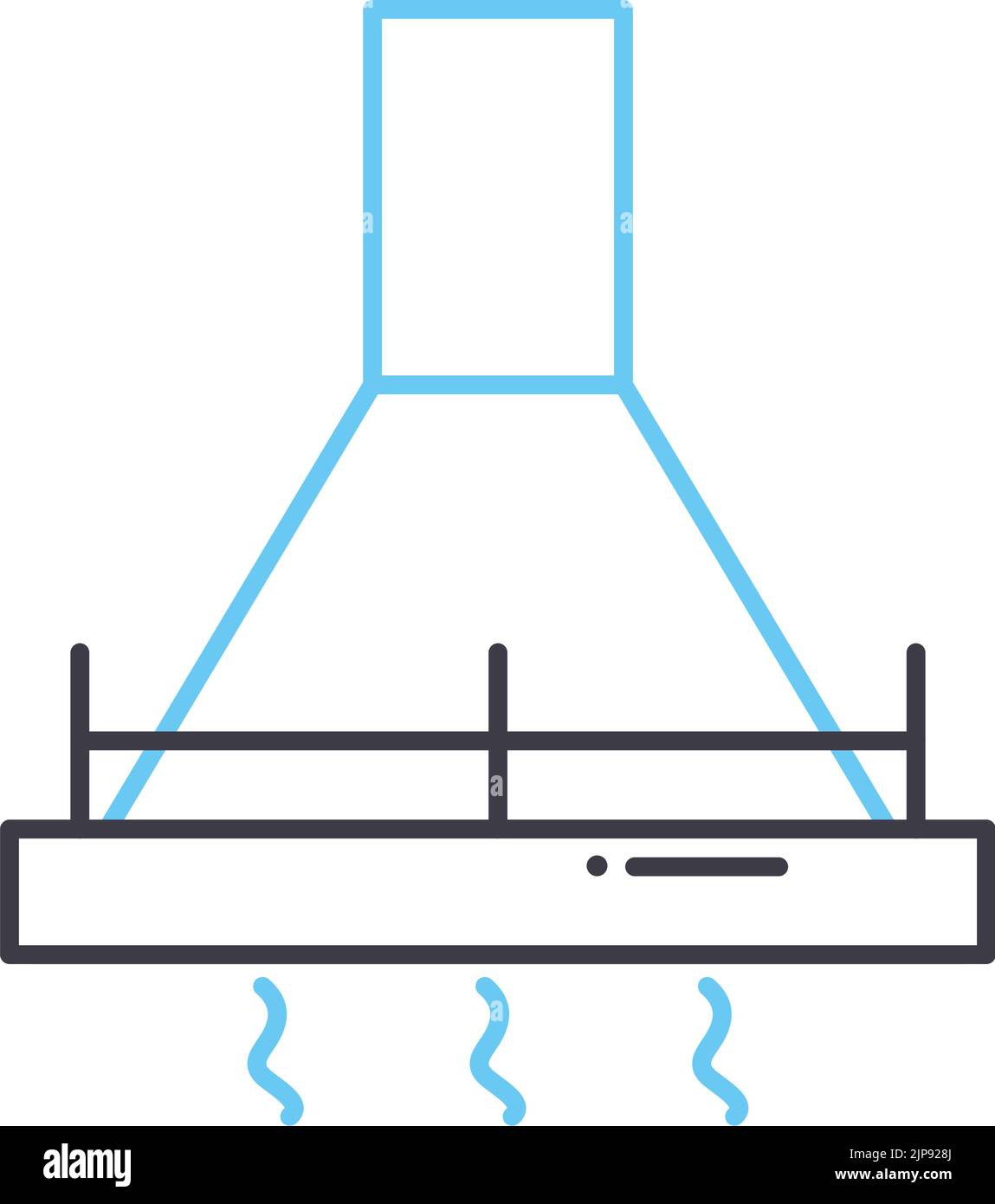 hood line icon, outline symbol, vector illustration, concept sign Stock ...
