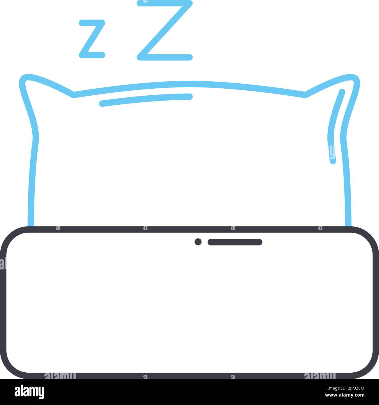 time to relax line icon, outline symbol, vector illustration, concept ...