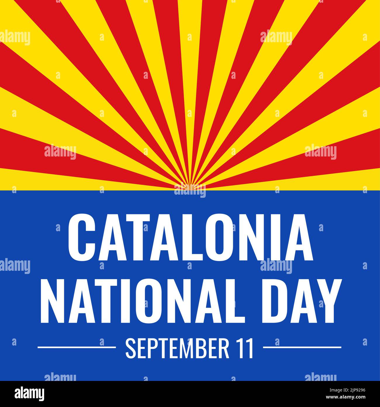 Catalonia National Day banner. Holiday on September 11. Vector template ...