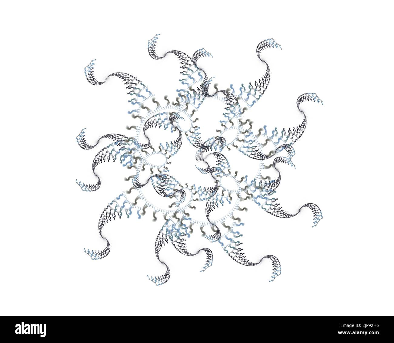 Maya ornaments and stylized fractal patterns. Abstract 3D rendering ...