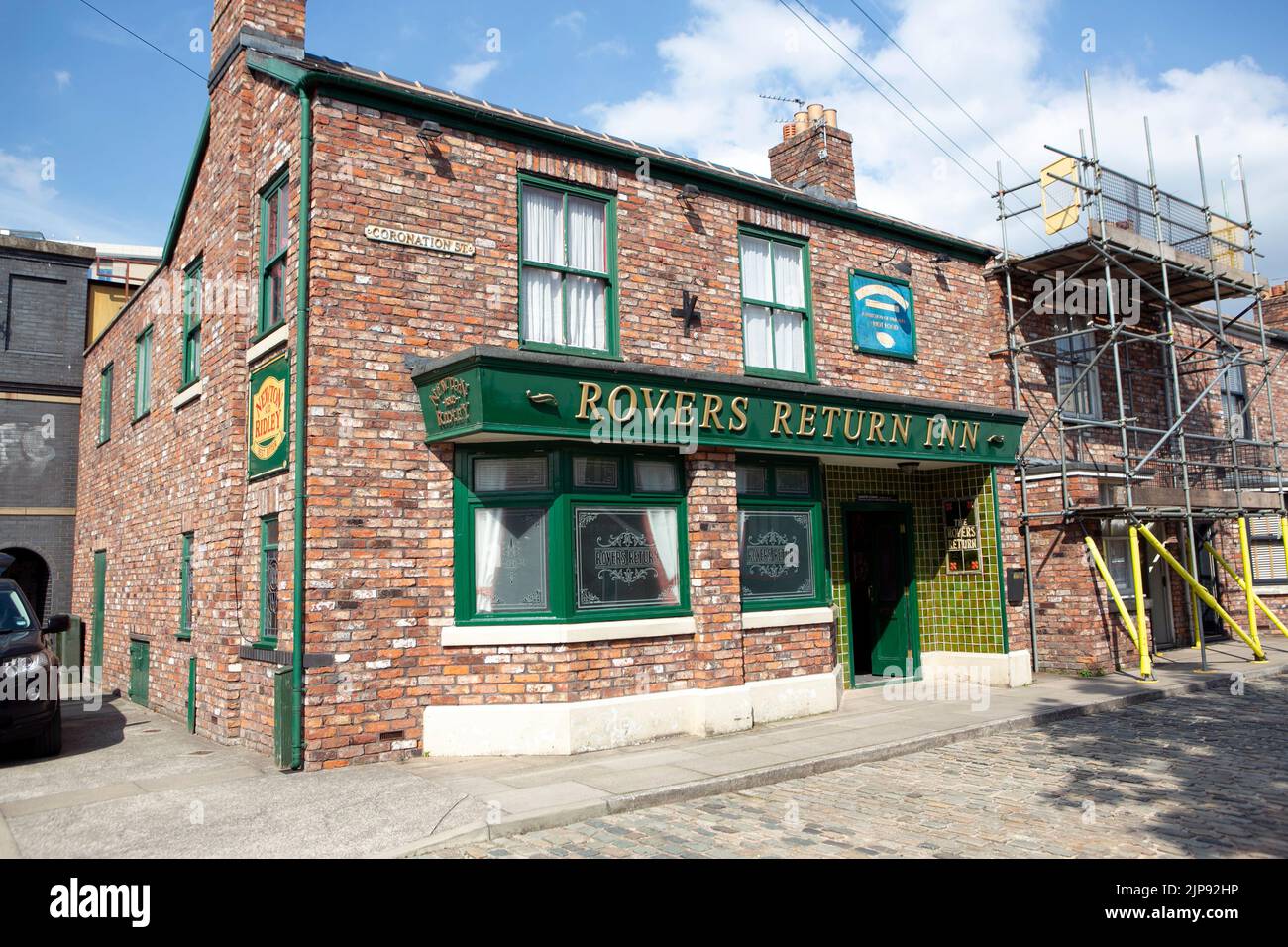 The Rovers Return Inn on the set of the ITV soap opera Coronation ...