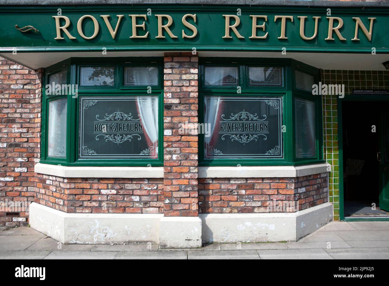 The Rovers Return Inn on the set of the ITV soap opera Coronation ...