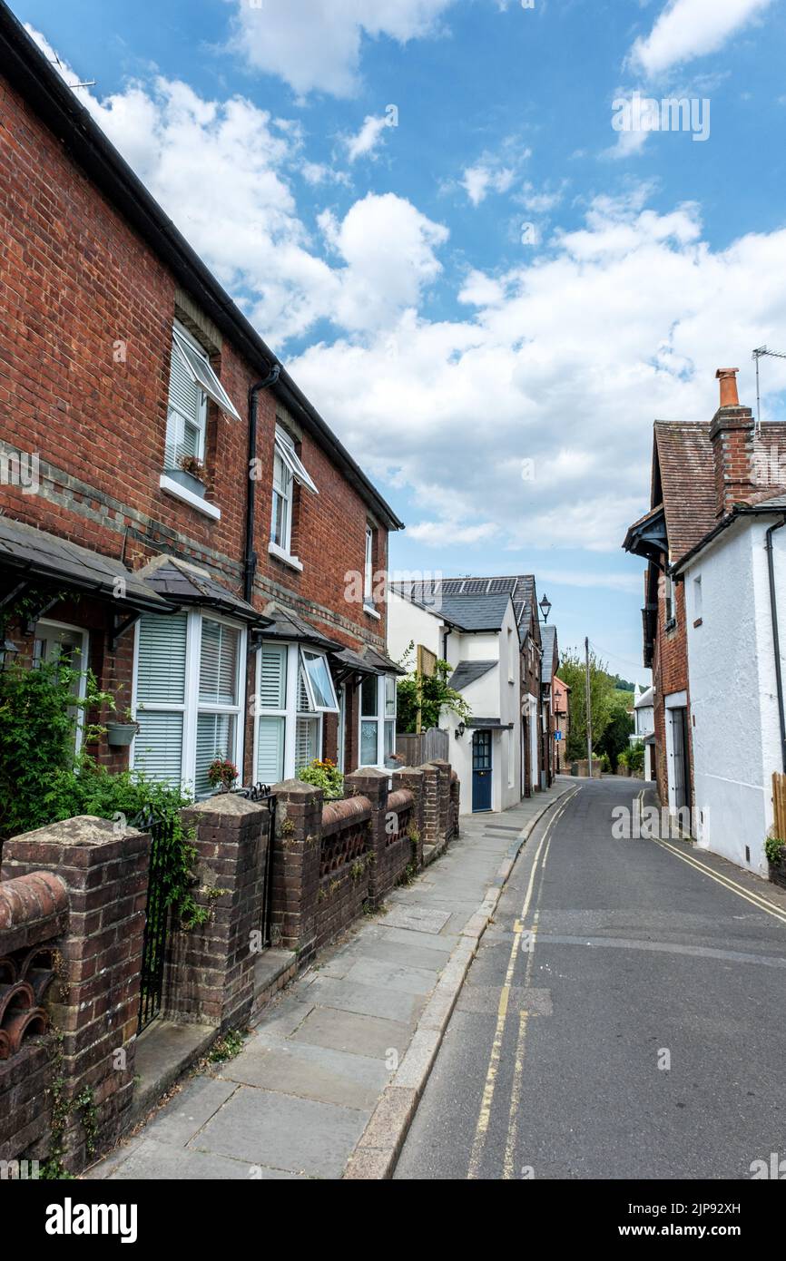 Dorking, Surrey Hills, London UK, August 14 2022, Traditional Town ...