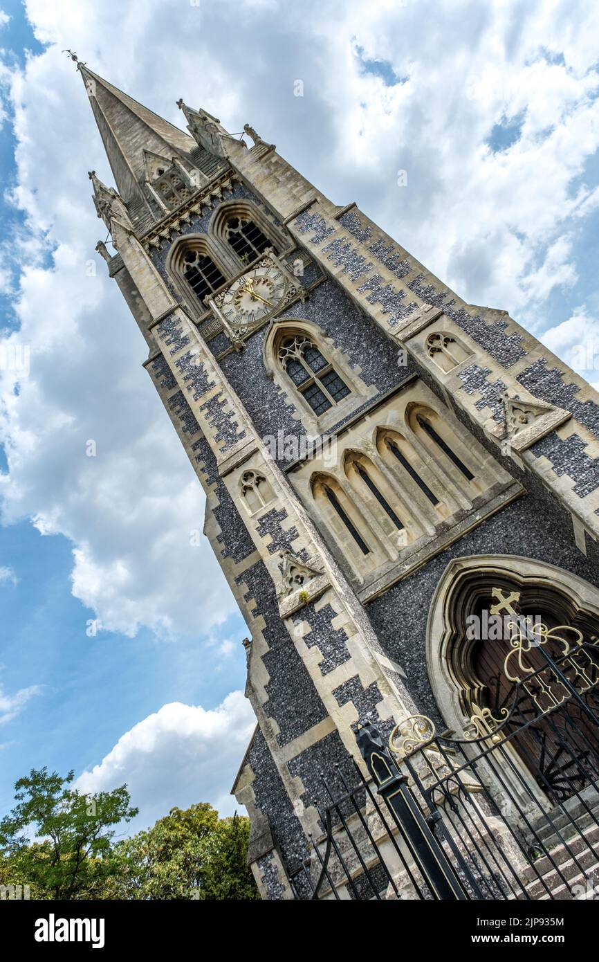 Dorking, Surrey Hills, London UK, August 14 2022, St Martins Church ...