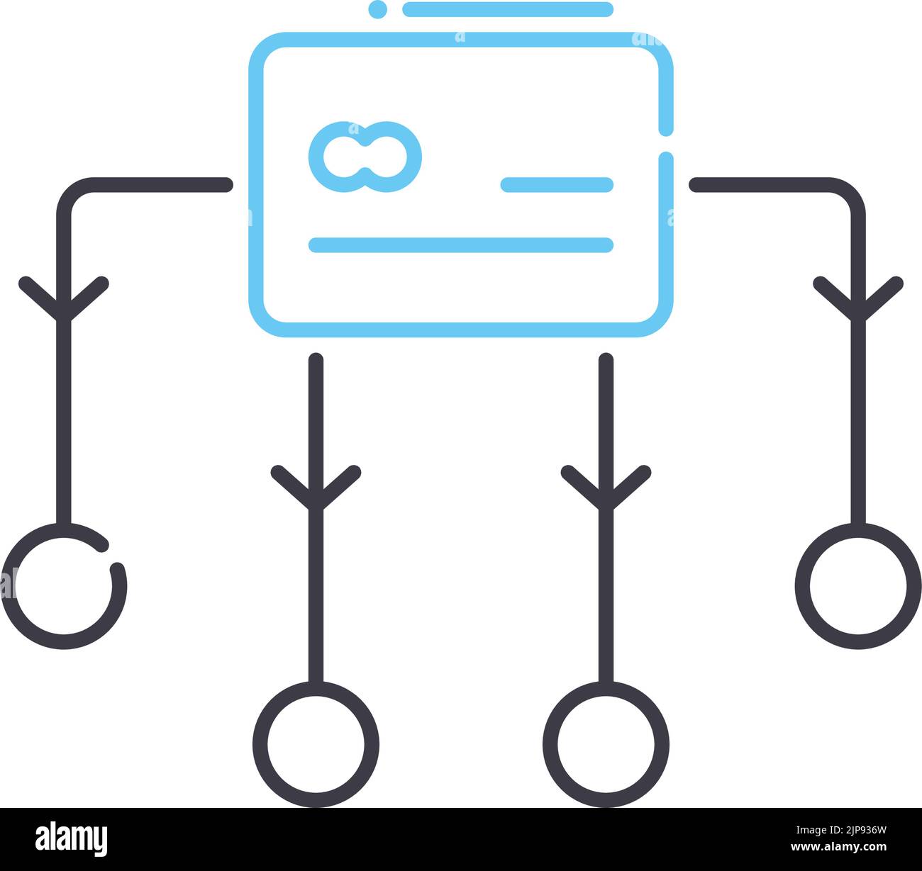payment methods line icon, outline symbol, vector illustration, concept ...