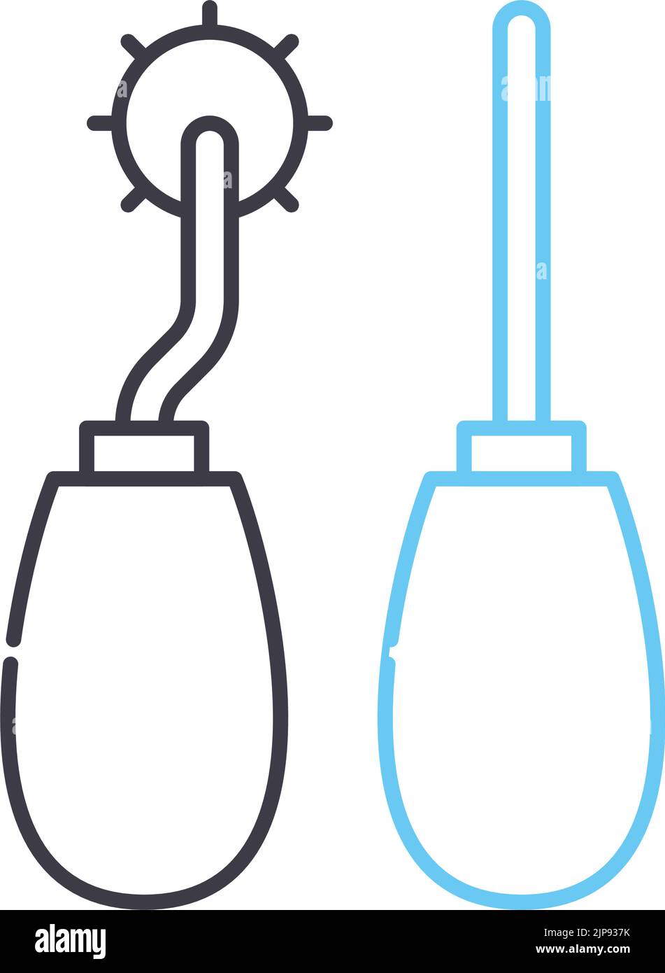 tailoring tools line icon, outline symbol, vector illustration, concept ...