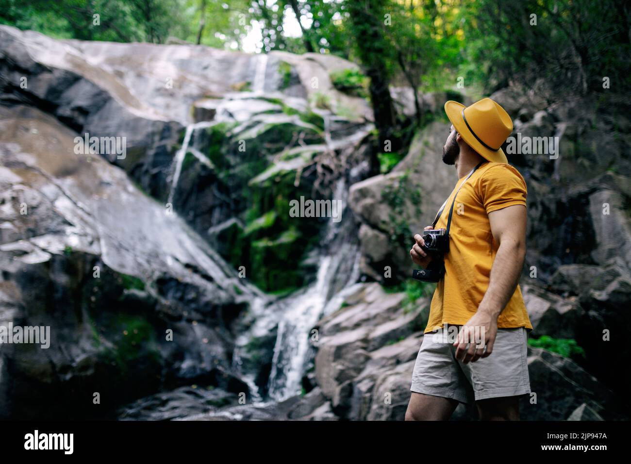 waterfall, vacation, hiking, cascade, waterfalls, vacations Stock Photo ...