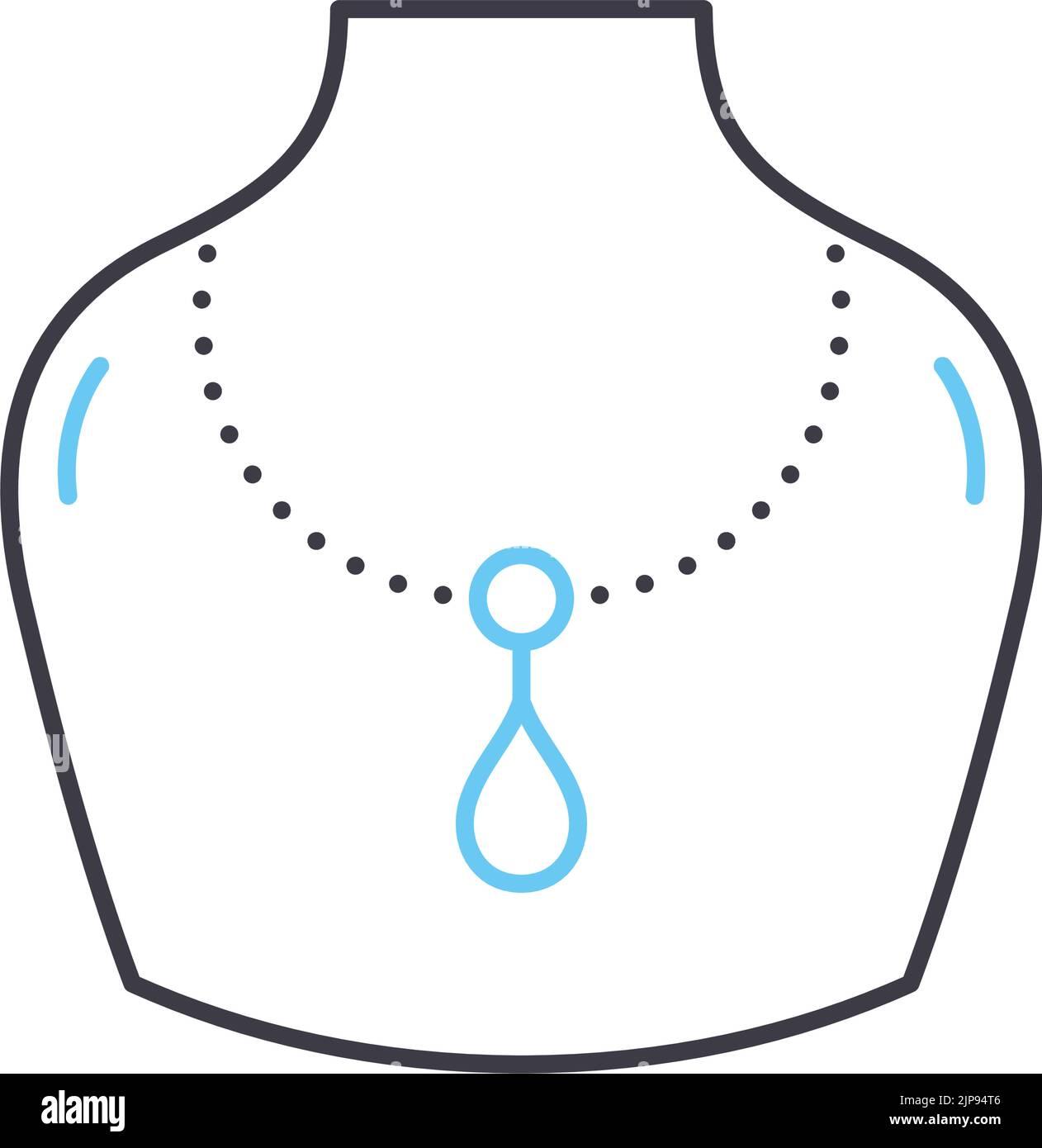 Square Outline Clipart Of A Necklace
