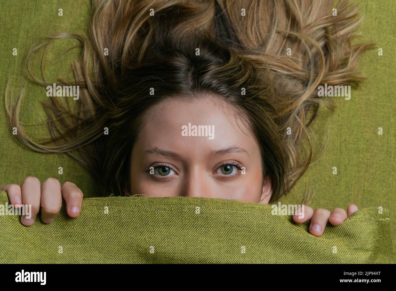 young woman, covered, peep, girl, girls, woman, young women, covereds ...