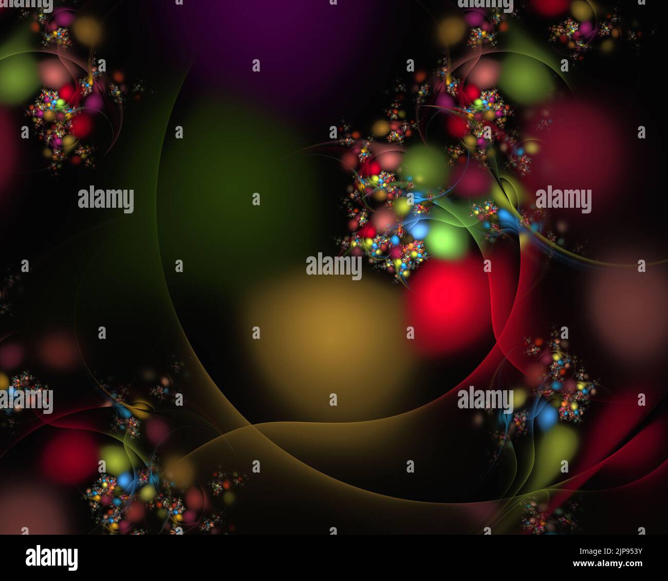 Abstract intricate fractal layer background made out of detailed ...