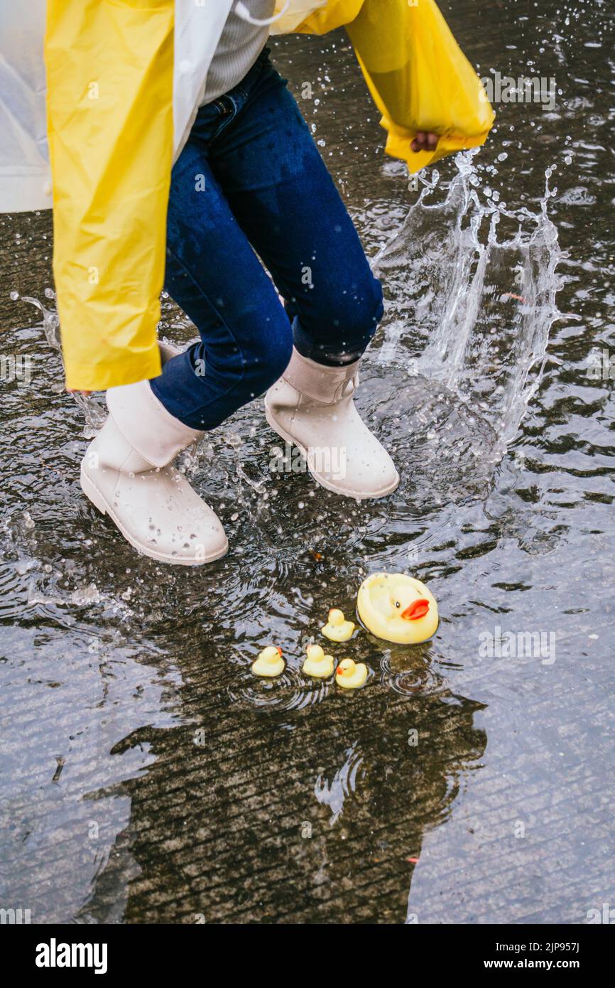 jump, rain, puddle, rain weather, jumper, jumping, jumps, raining ...