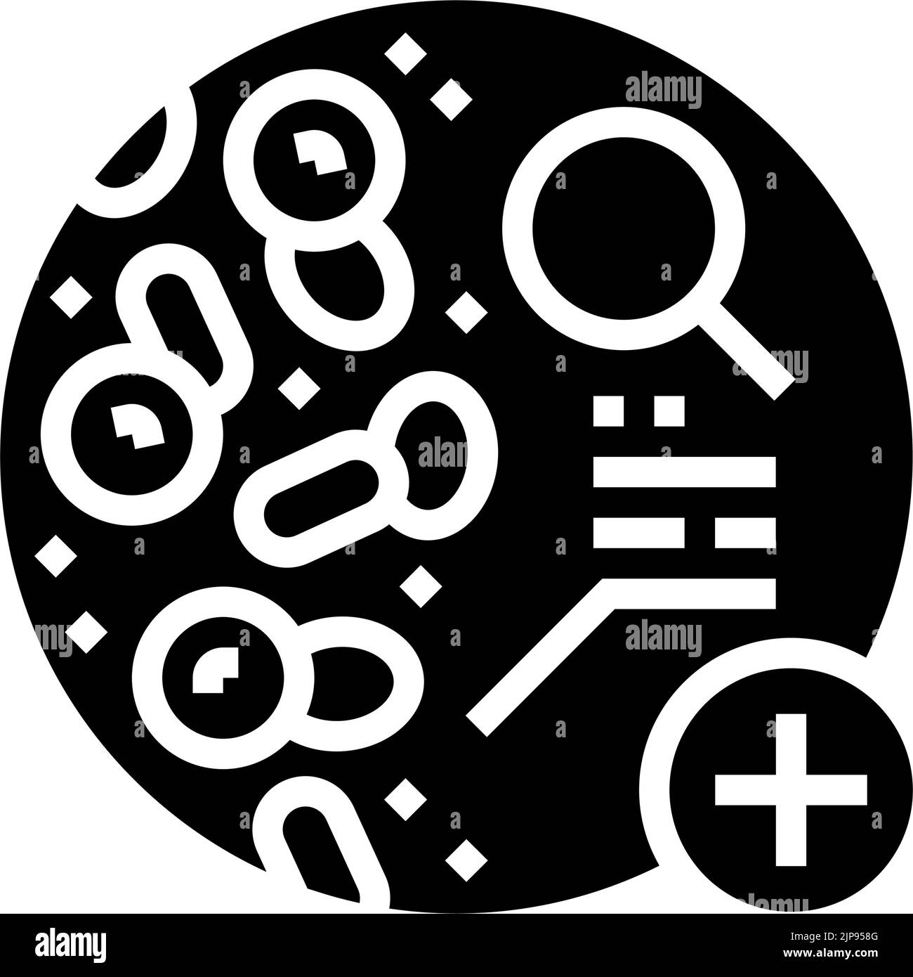 blood count health check glyph icon vector illustration Stock Vector ...