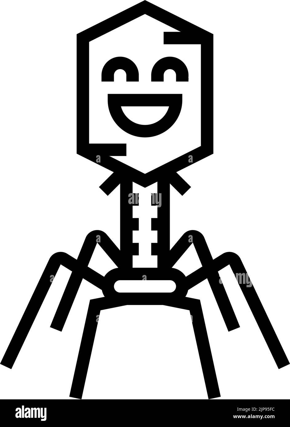 micro bacteria virus line icon vector illustration Stock Vector Image ...