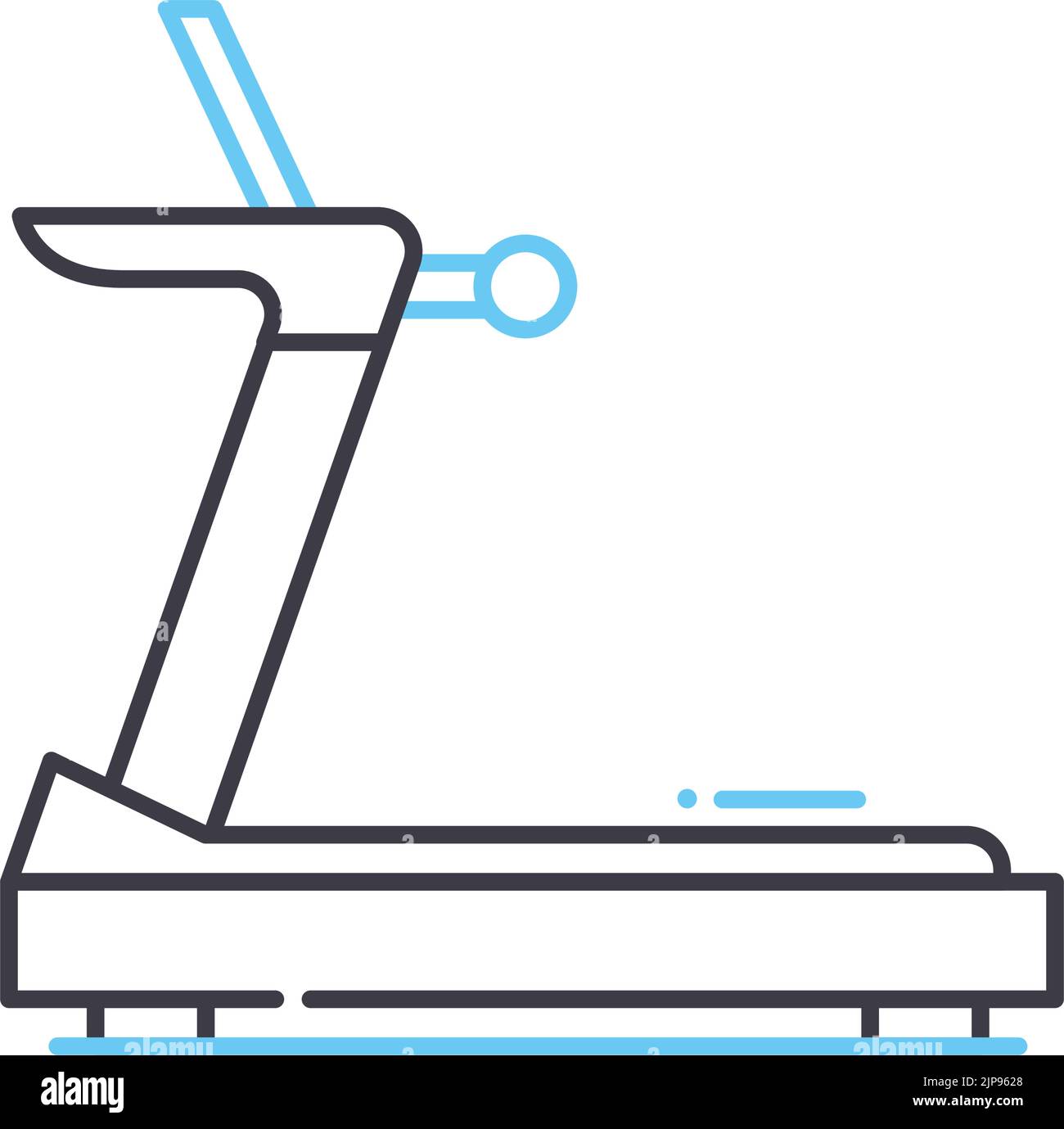 track line icon, outline symbol, vector illustration, concept sign ...