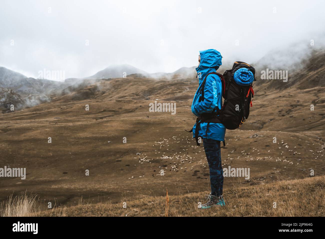 view, hike, hiker, backpackerin, views, hikes, hikers Stock Photo - Alamy