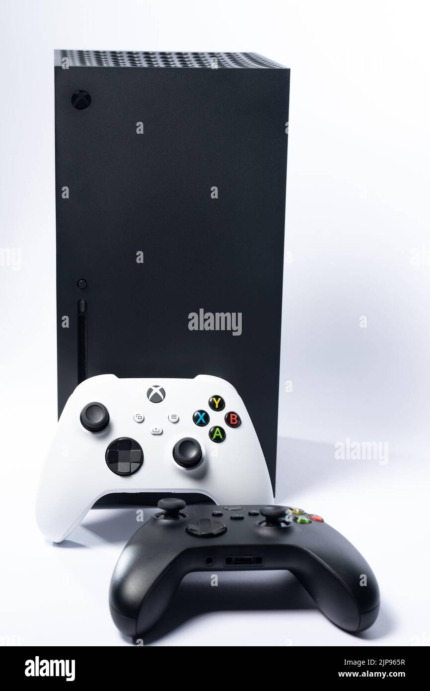 Ivano-Frankivsk, Ukraine August 14, 2022: Gamepad Microsoft Xbox ...