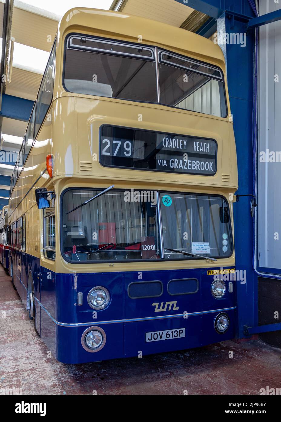 Vintage buses on display at The Transport Museum in Wythall ...