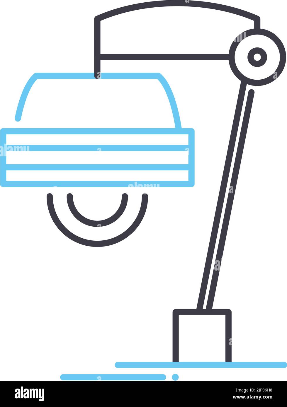 lamp line icon, outline symbol, vector illustration, concept sign Stock ...