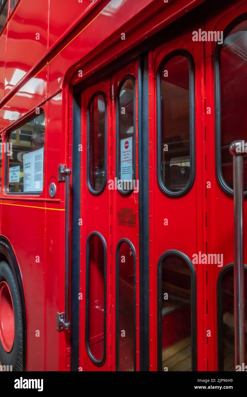 Vintage buses on display at The Transport Museum in Wythall ...