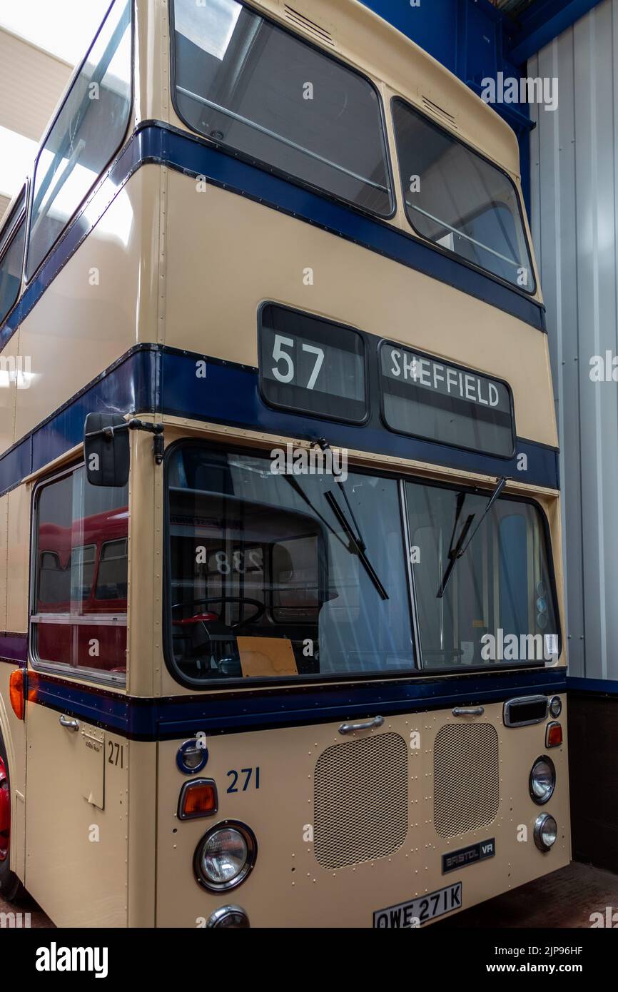 Vintage buses on display at The Transport Museum in Wythall ...