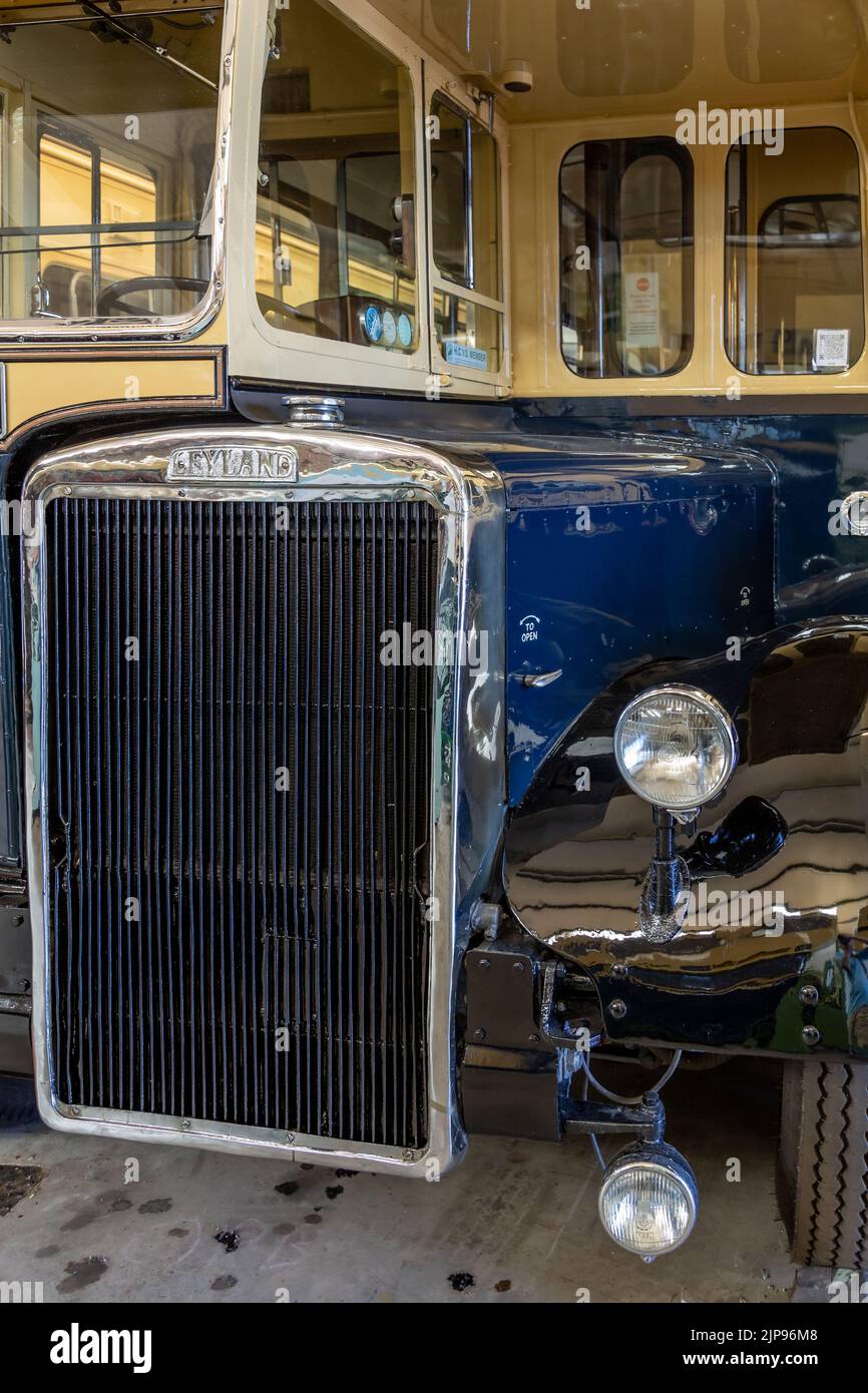 Vintage buses on display at The Transport Museum in Wythall ...