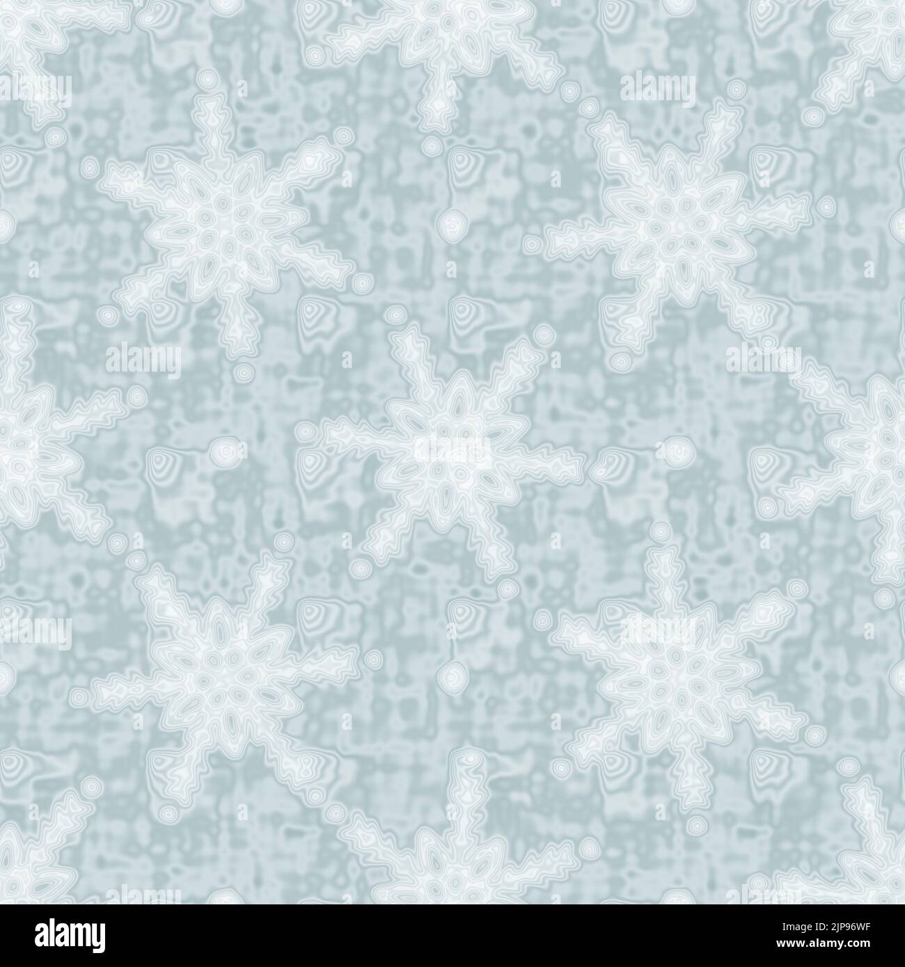 Soft ice blue snow flake pattern background. Simple minimal frosty blur ...