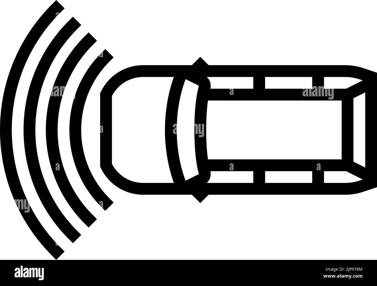 cruise control car line icon vector illustration Stock Vector Image ...