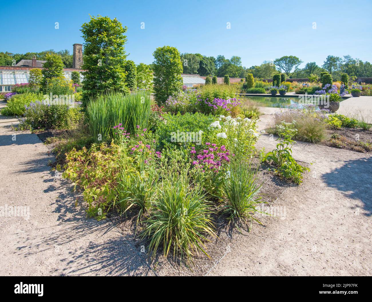 Inside the walled gardens with amazing displays at the RHS Royal ...