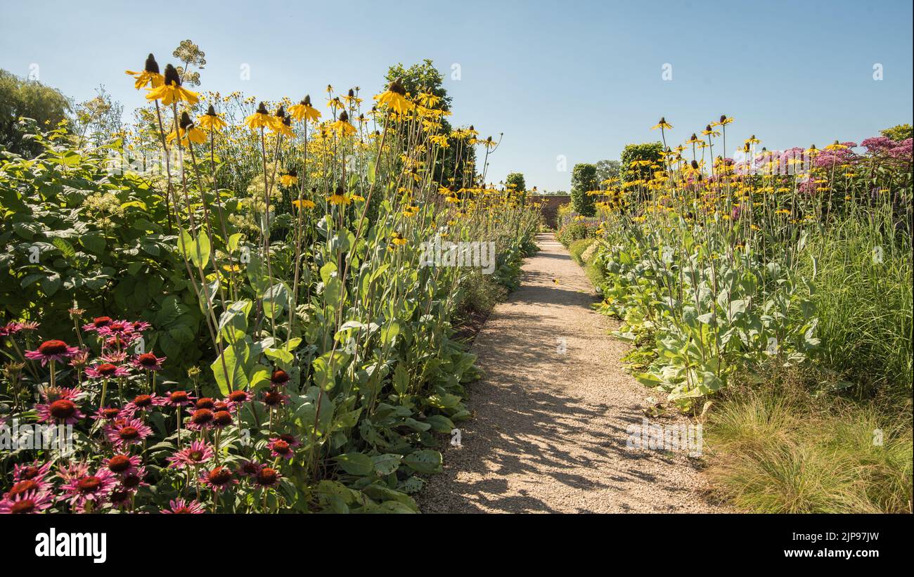 Inside the walled gardens with amazing displays at the RHS Royal ...