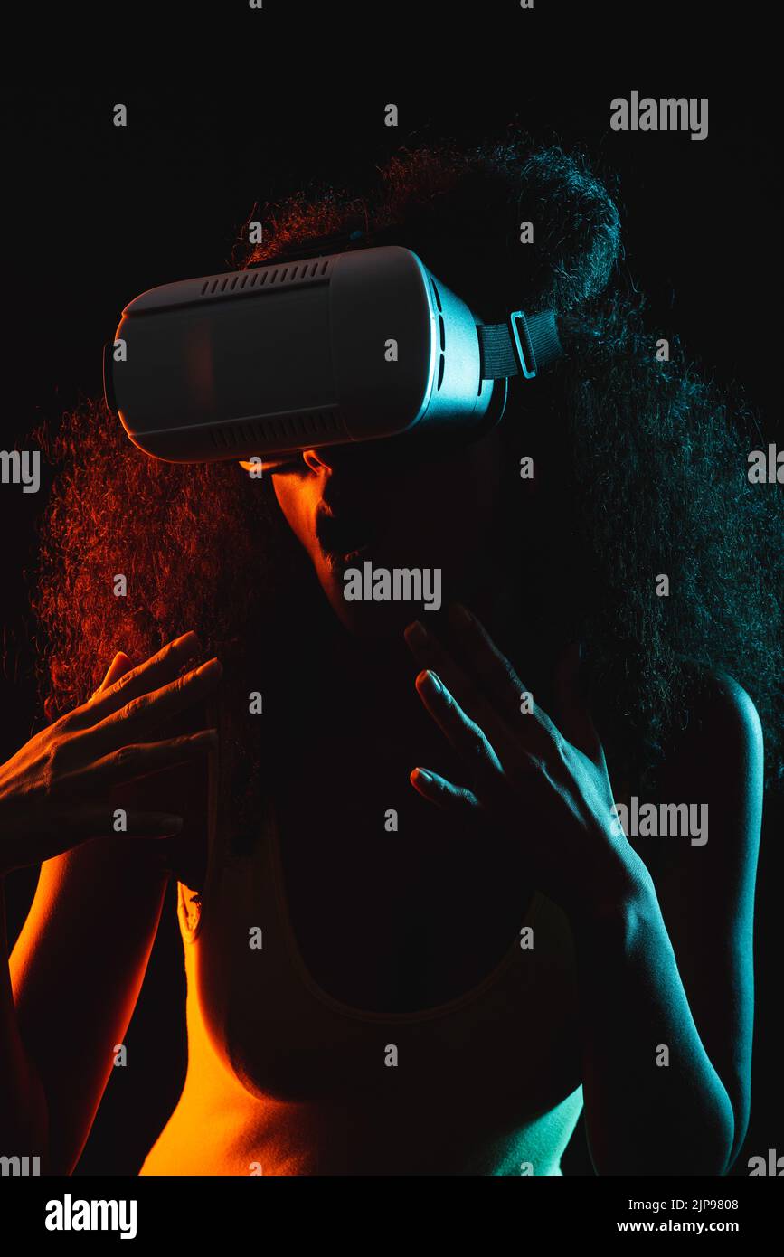 virtual reality, 3d glasses, metaverse, person of color, vr, immersion ...
