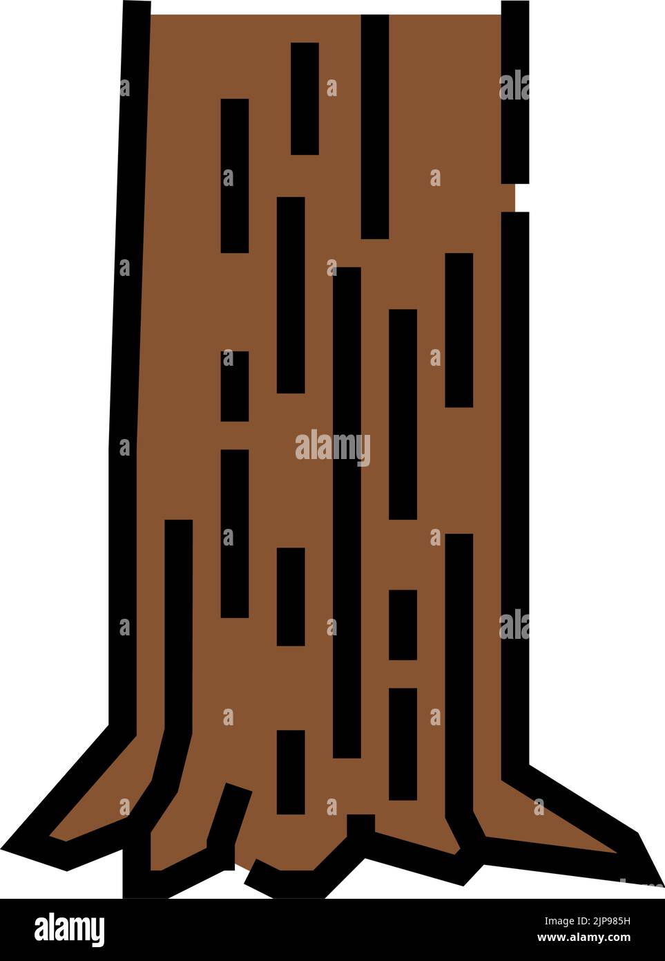 trunk wood timber color icon vector illustration Stock Vector Image ...