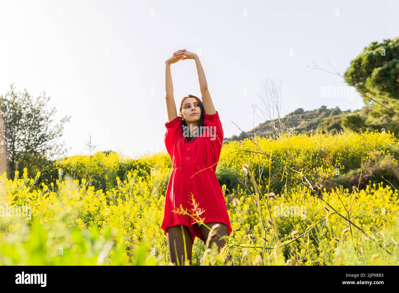 young woman, nature, reaching, girl, girls, woman, young women, natur ...