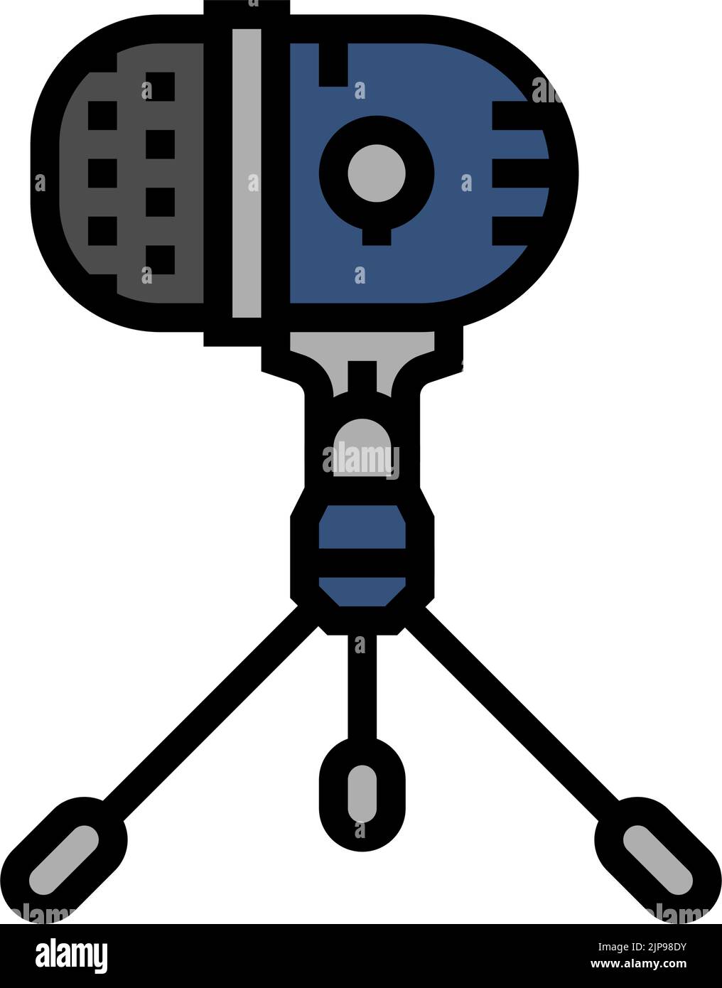 studio mic microphone color icon vector illustration Stock Vector Image ...