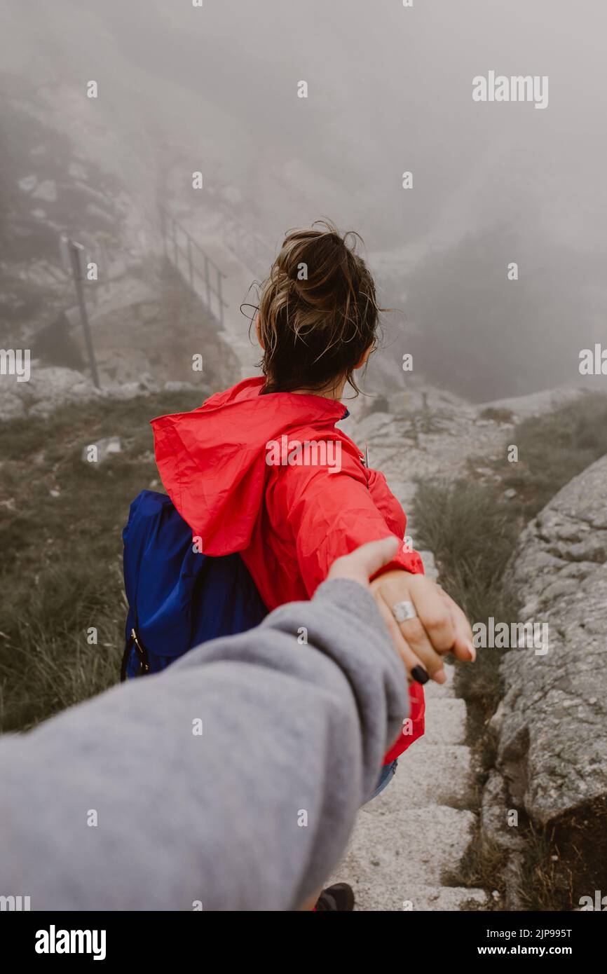 fog, holding hands, together, leading, fogs, togethers Stock Photo - Alamy