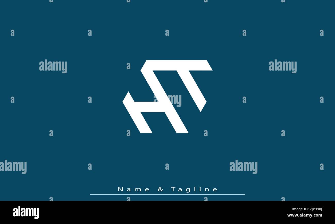 Alphabet letters Initials Monogram logo HT , TH Stock Vector Image & Art - Alamy